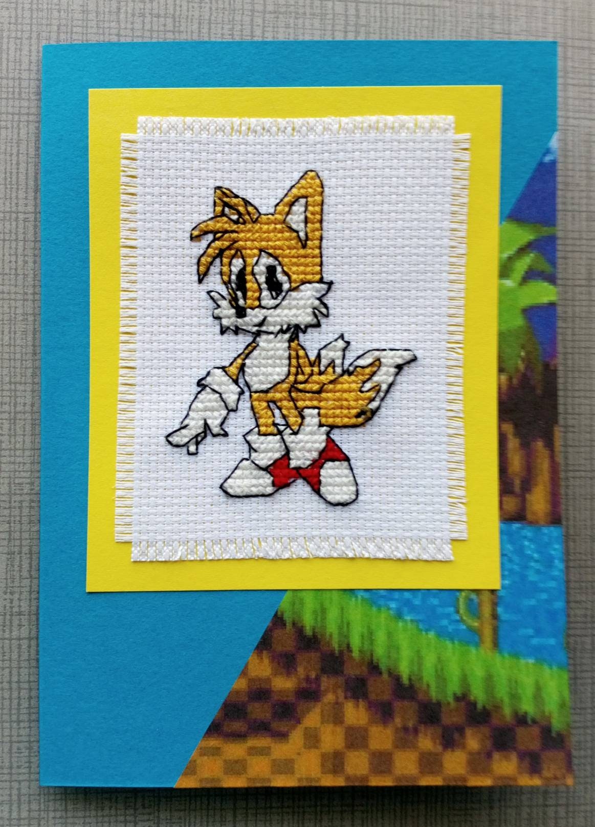Sonic the Hedgehog and Friends - Completed Cross Stitched Cards - Etsy