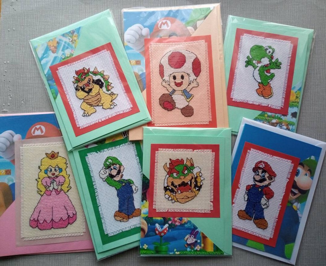 Mario Bros Cards - Etsy