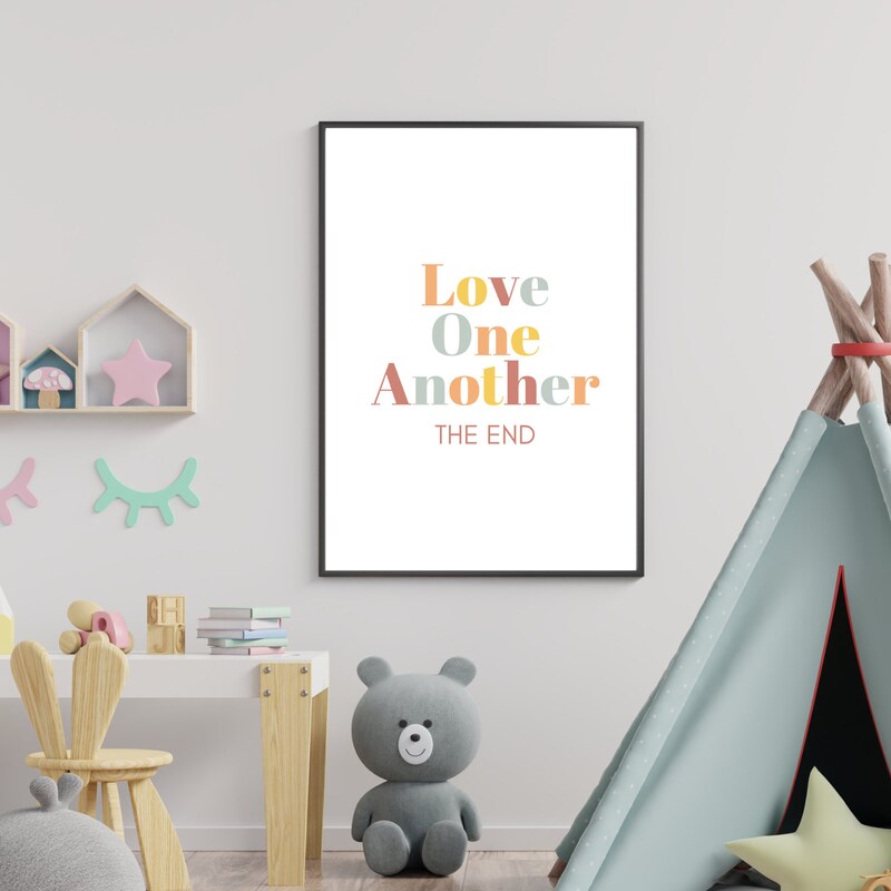 Love One Another Art - Etsy