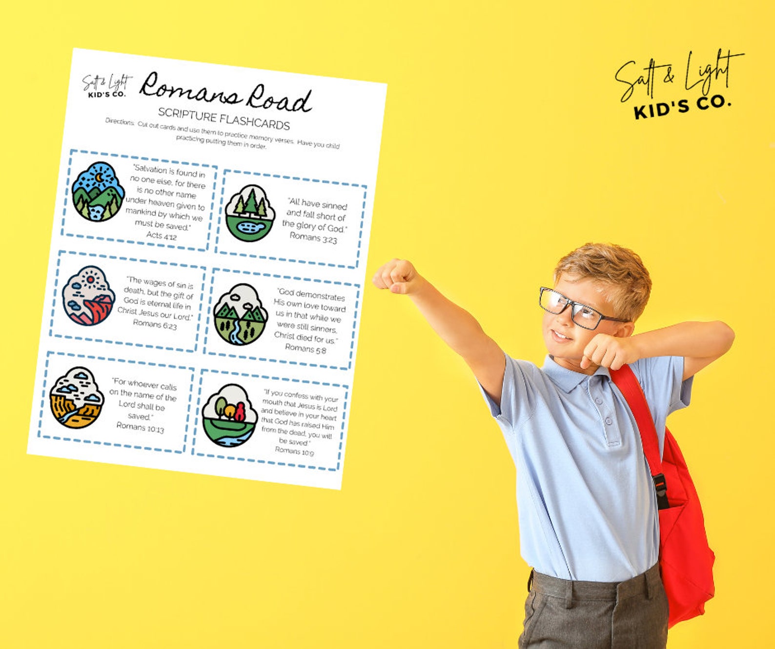 Romans Road Scripture Packet/ Kid's Bible Resources/homeschool ...