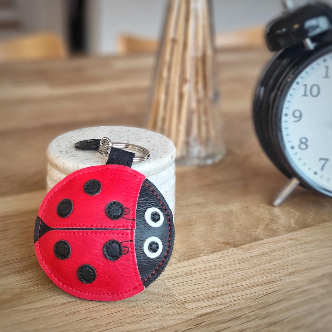 Cute Red&black Ladybird Keychain, Ladybird Bag Charm, Ladybug Bag Charm ...