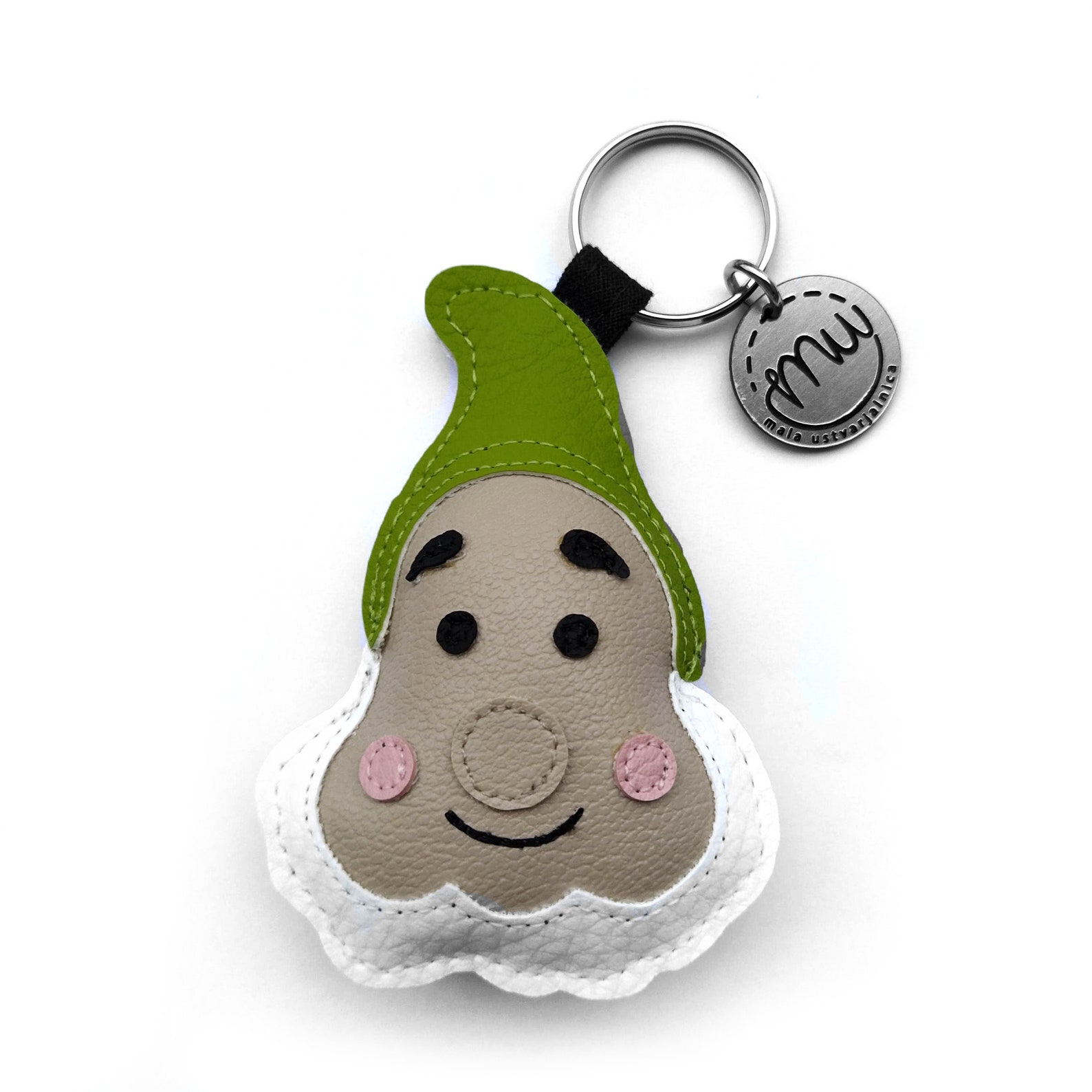 Cute Dwarf Keychain, Dwarf Bag Charm, Lovely Dwarf Faux Leather ...