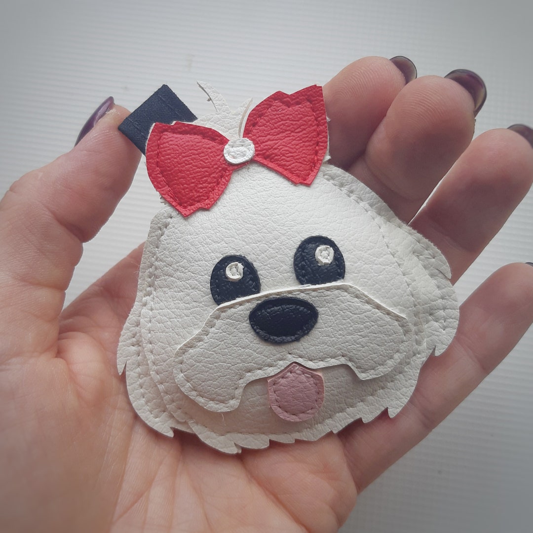 Cute Maltese Dog Keychain, Maltese Dog Keychain, Maltese Bag Charm ...
