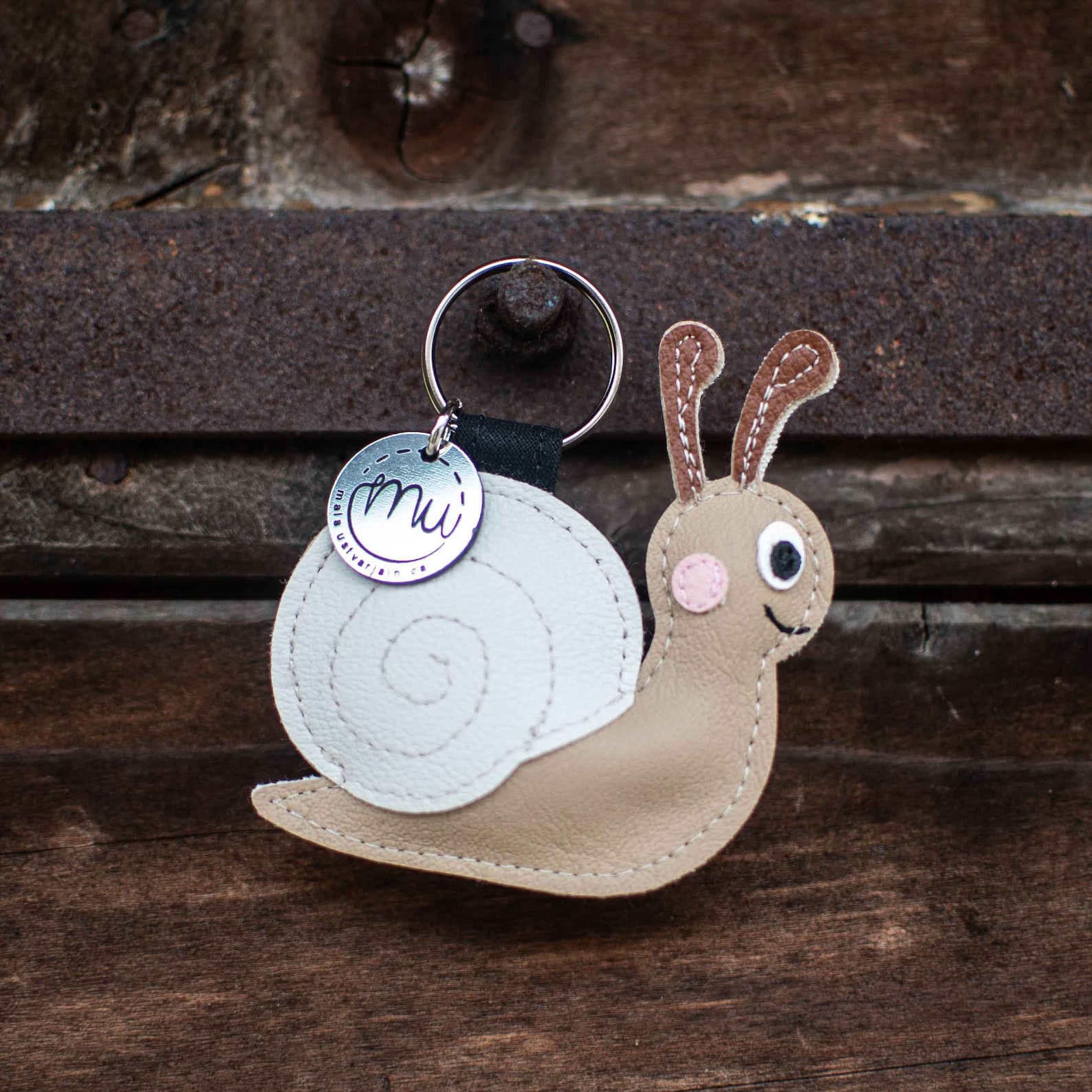 Cute Snail Keychain Snail Bag Charm Faux Leather Animal | Etsy