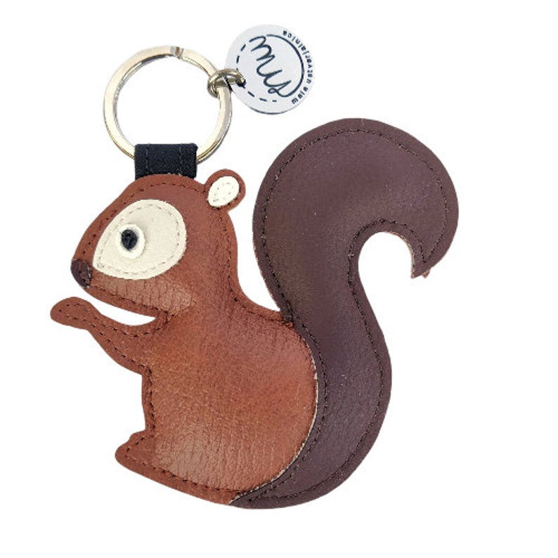 Cute Squirrel Keychain Squirrel Bag Charm Brown Squirrel - Etsy