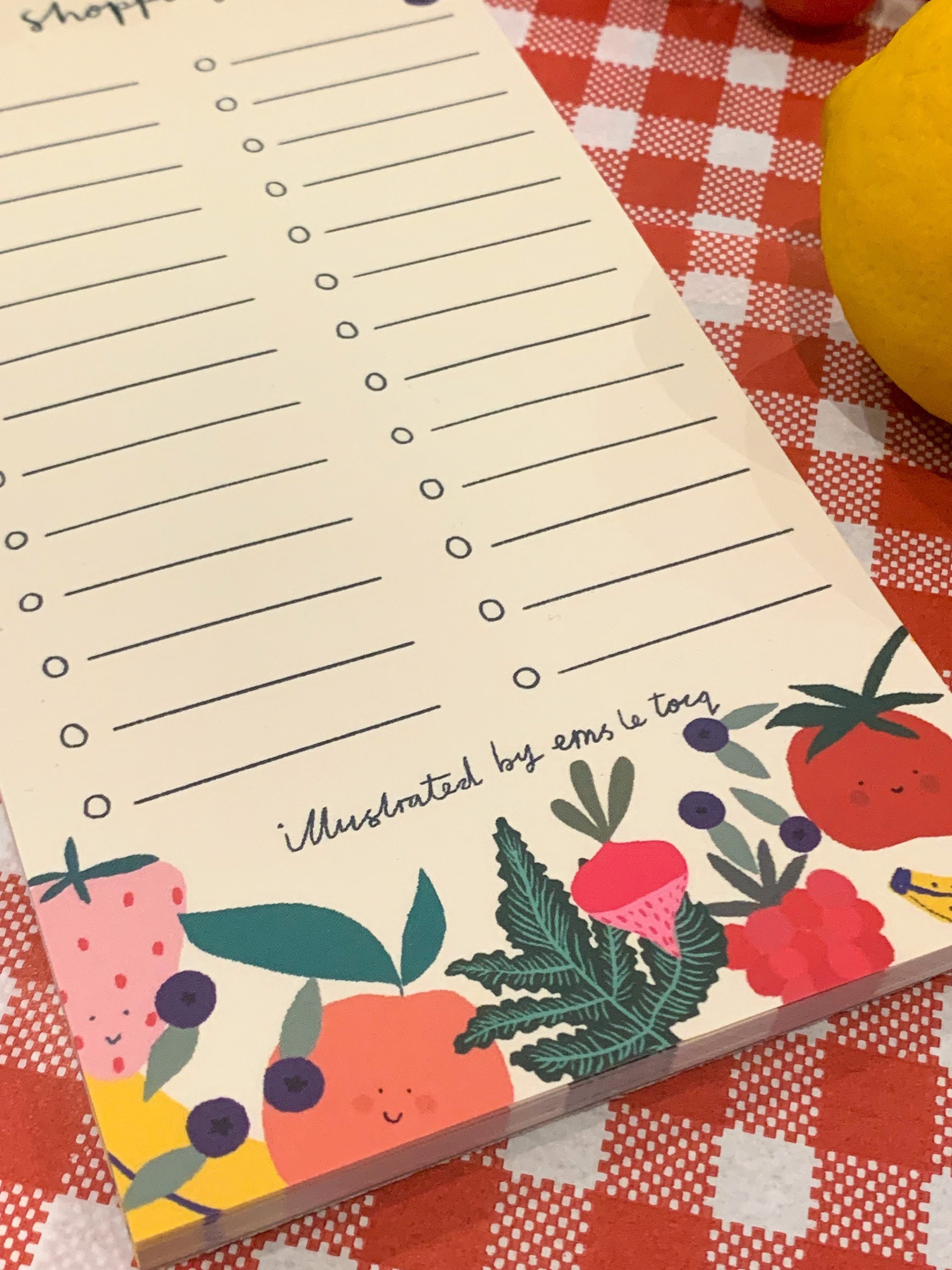 Smiley Fruit and Veg Notepads - Etsy