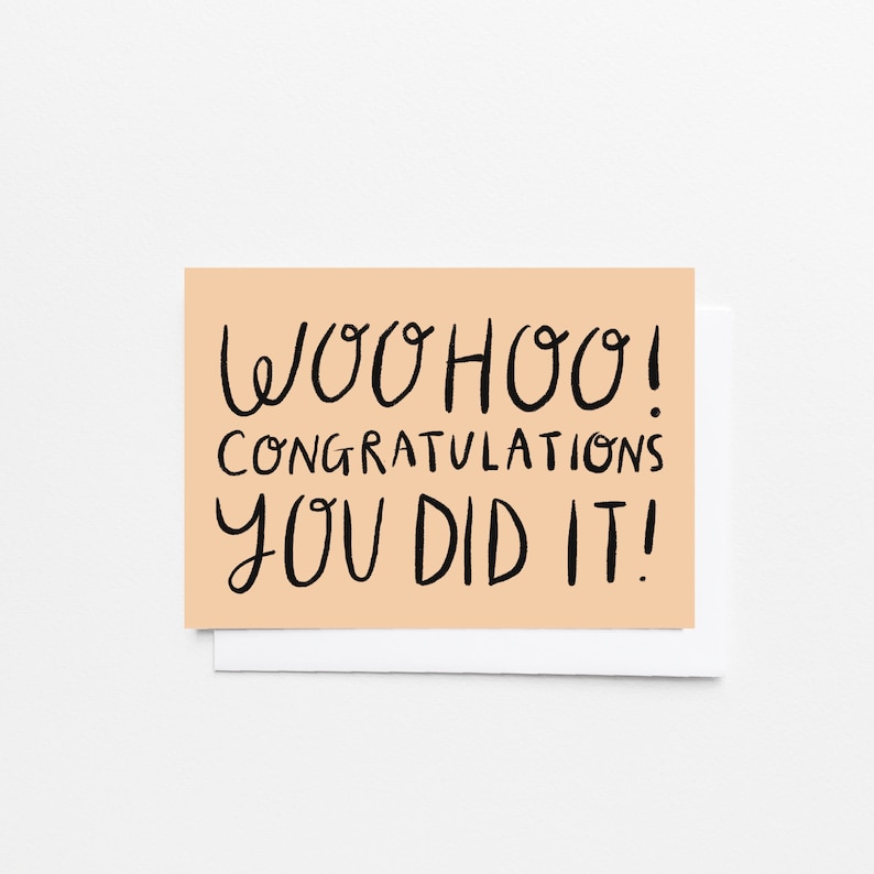 Woohoo Congratulations Card - Etsy