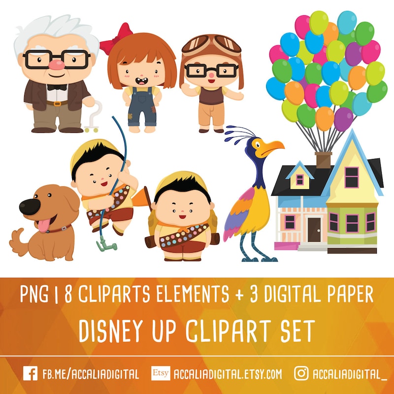 Up Movie Clip Art - Etsy