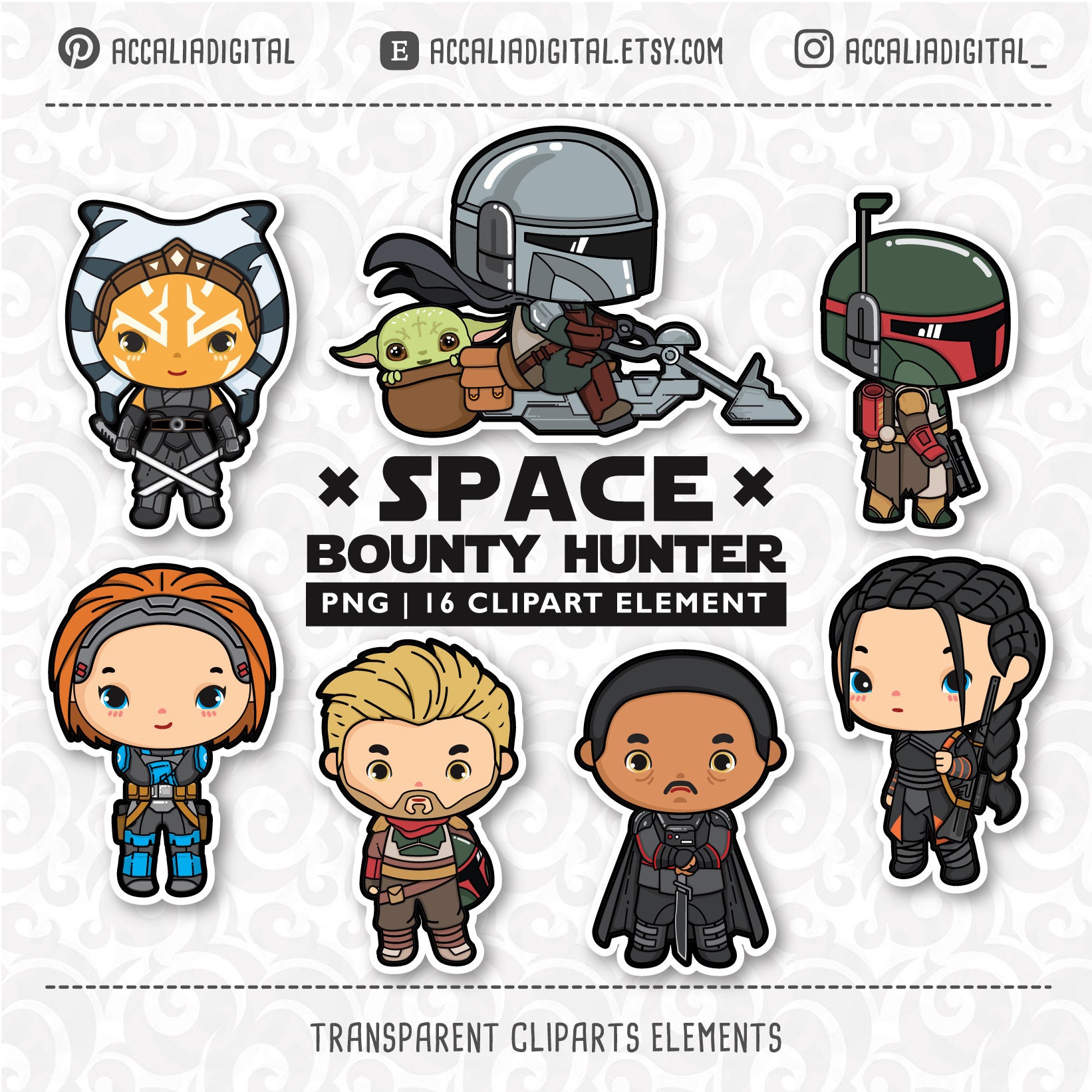 Space Wars Clip Art Set 6 Space Party Space Clipart Space - Etsy