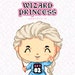 Wizard Princess Clip Art Set 2, Cute Princess Sticker, Wizard Planner ...