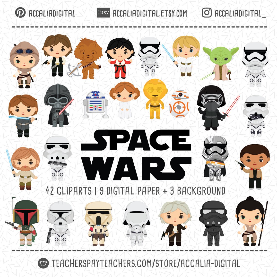 Space Wars Clip Art Bundle Space Wars Sticker Space - Etsy