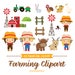 Farm Animal Clip Art Set 2, Animal Friends Sticker, Animal Buddy ...