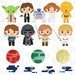 Space Wars Clip Art Bundle, Space Wars Sticker, Space Character Cartoon ...