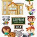 Woodland Back to School Clipart Set 1, Forest Friends Sticker, School ...