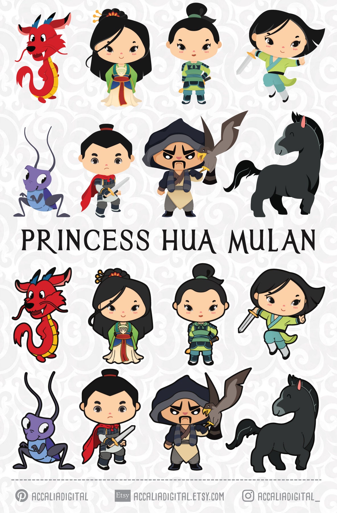 Princess Clipart baby princess strong princess party | Etsy