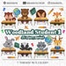 Woodland Student Animals Clipart, Back to School Clipart, Forest ...