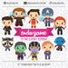 Super Hero Endgame Clip Art Set 2 Endgame Superhero Sticker - Etsy
