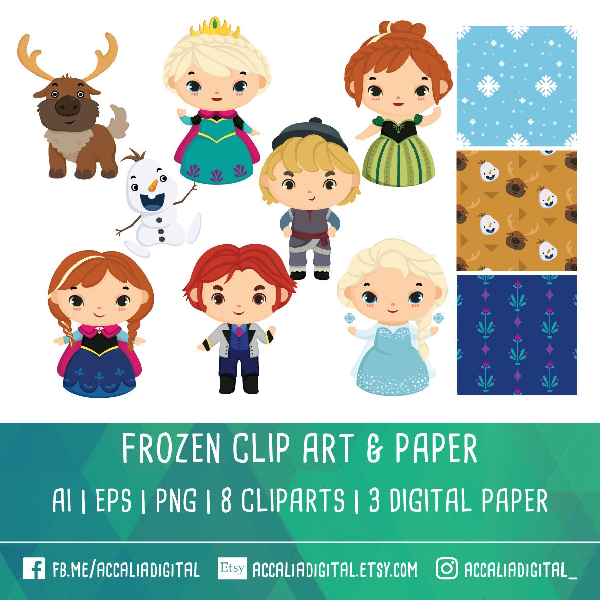 Snow Princess Clip Art Snow Invitation Cold Princess - Etsy