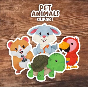 Pet Animal Clipart - Cute Digital Clip Art - Dog and Cat Clip Art ...