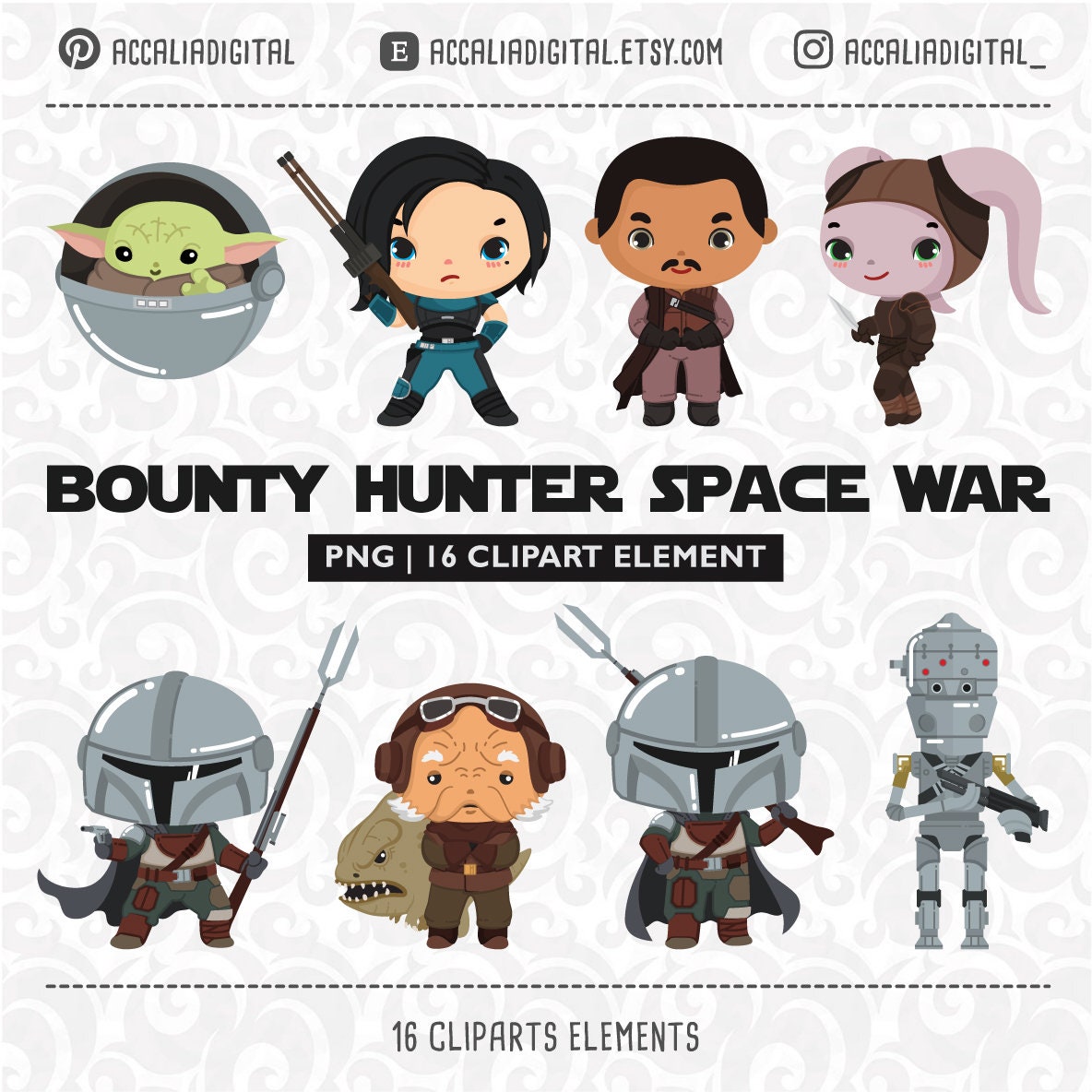 Space Wars Clip Art Set 5 Space Party Space Clipart Space - Etsy