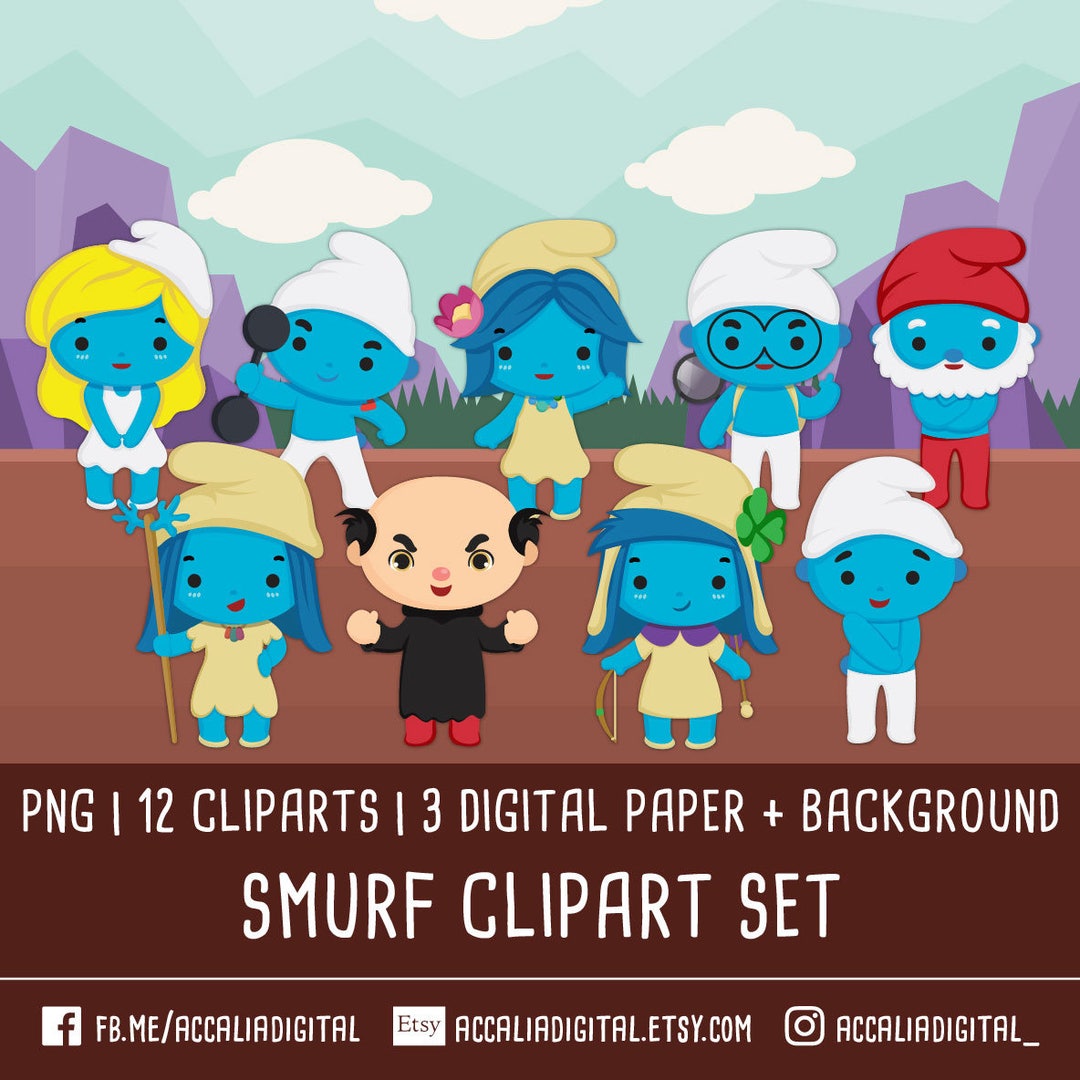Smurfs Clip Art, the Lost Village, Smurfs Pictures, Smurfs Birtday ...