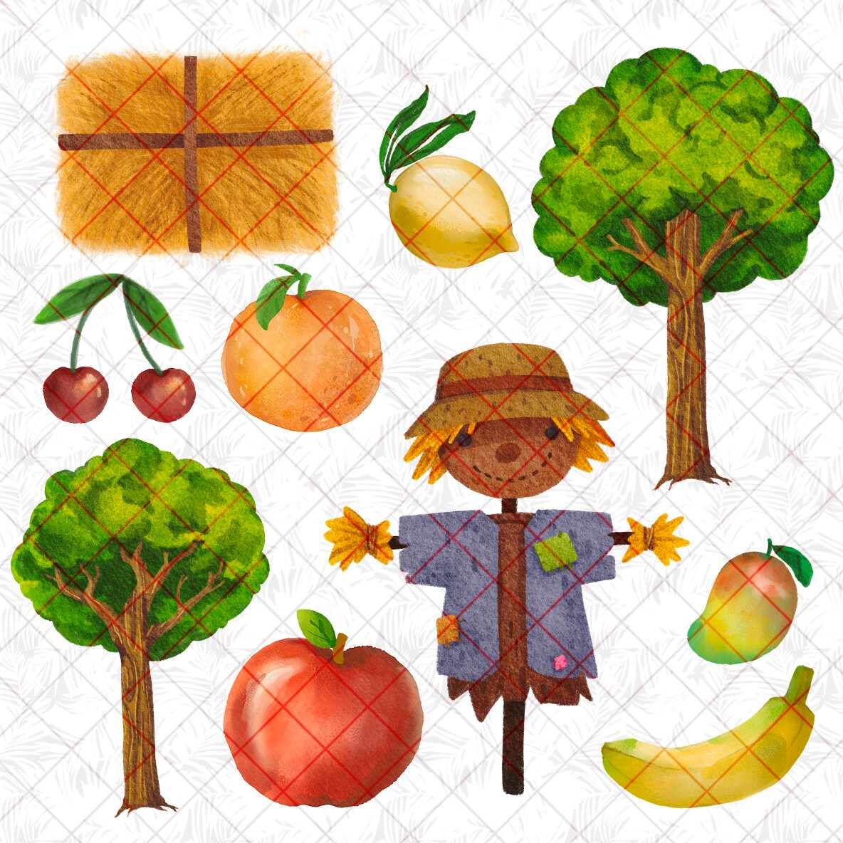 Farm Animals Clipart Set: Hand-drawn Nursery PNG (digital Download) - Etsy