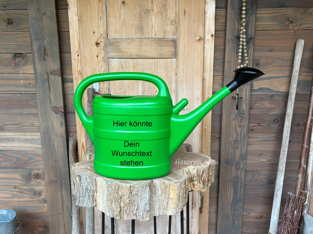 Personalized 10L Watering Can With Your Own Saying or Text, Gift for ...