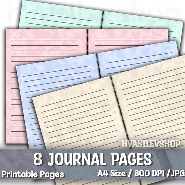 Printable Journal - Etsy