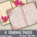 Lined Journal Pages 8 Digital Papers Printable Pages - Etsy