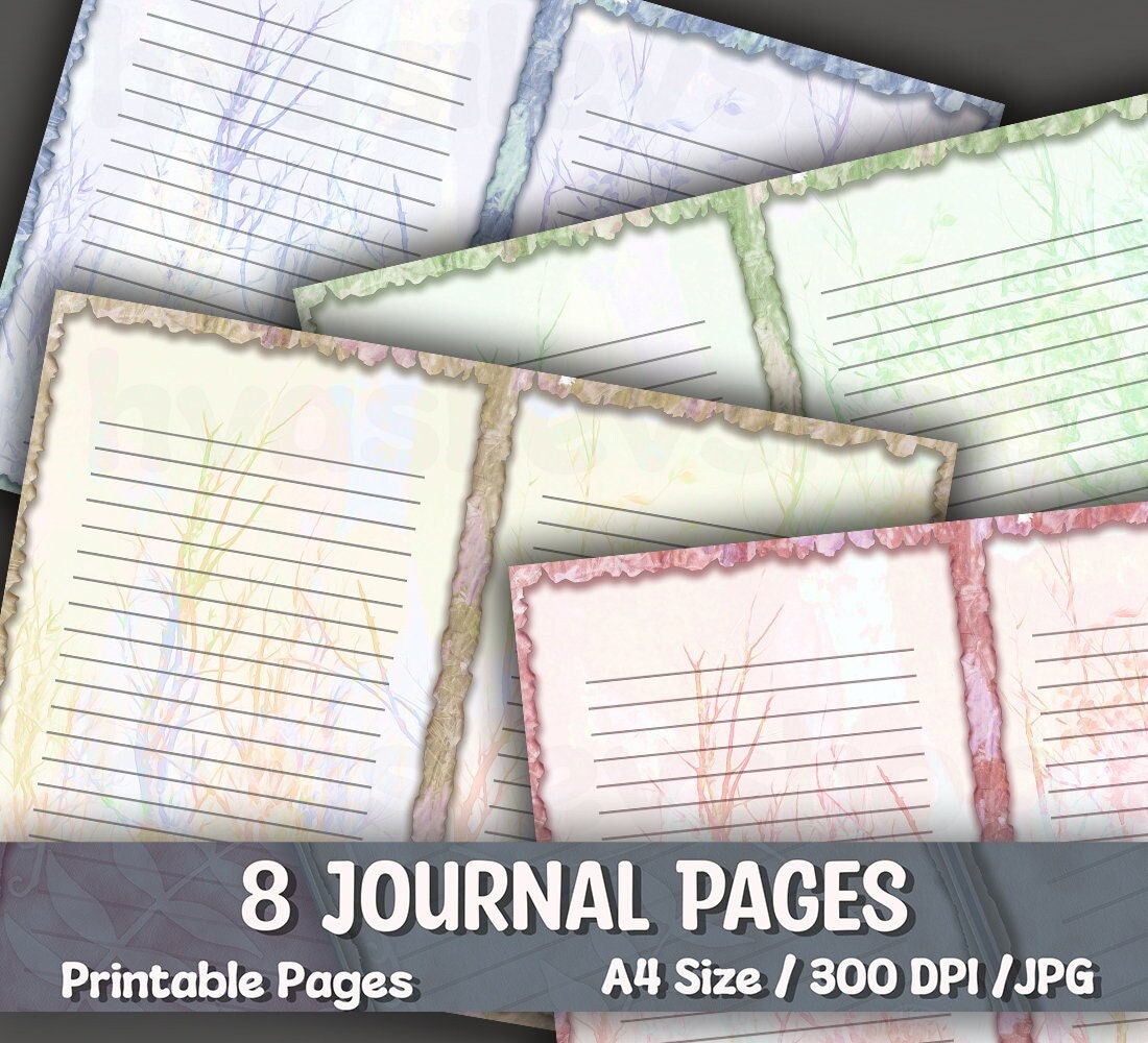 Printable Journal Digital Paper Craft Printable Paper Craft - Etsy