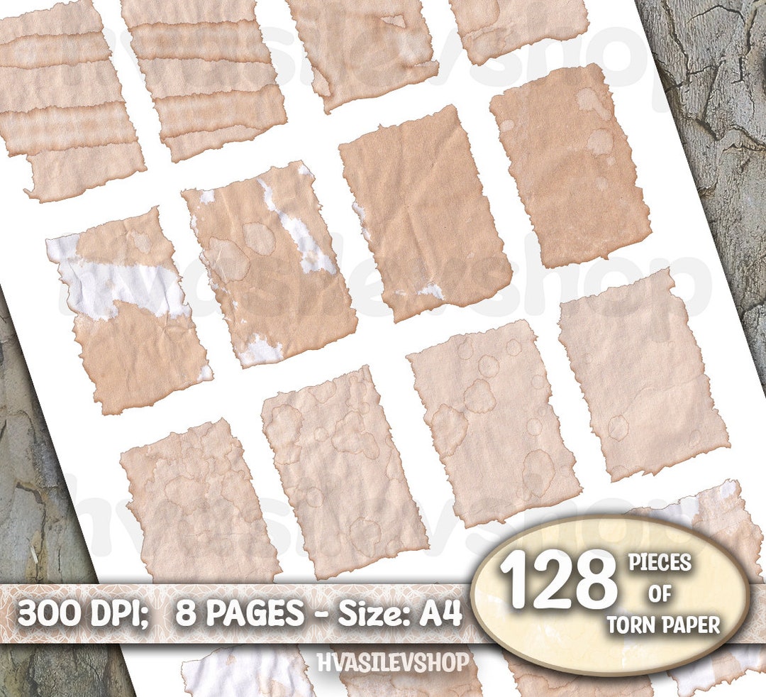 Torn Paper for Your Journal Planner Diary Inserts Junk - Etsy