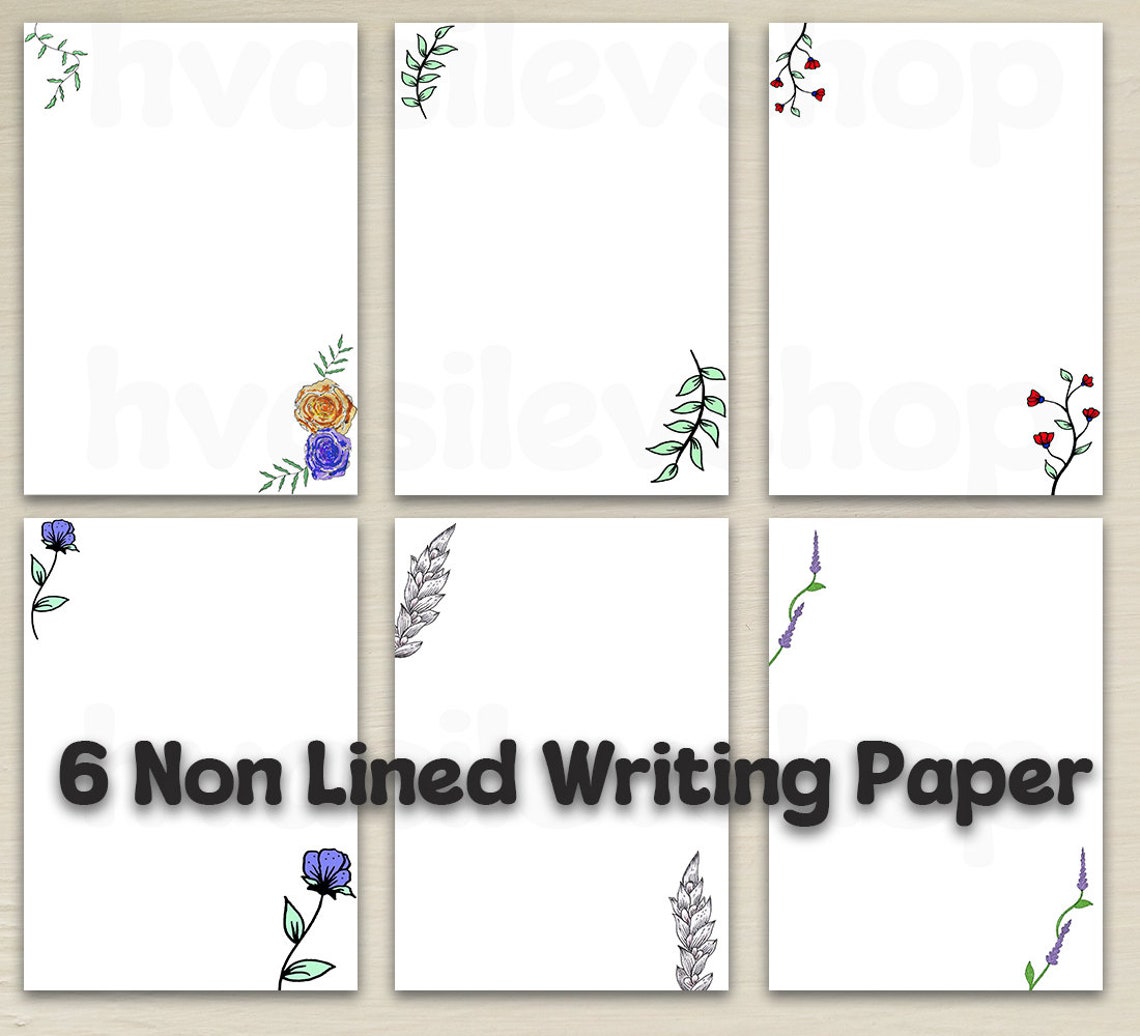 Printable Writing Paper, Flowers, Botanical, Letter Writing, Writing ...