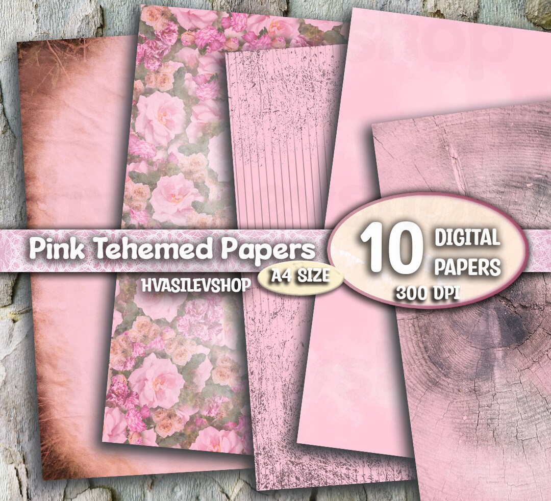 Pink Digital Paper, Textures Papers, Cardmaking, Scrapbooking, Craft ...