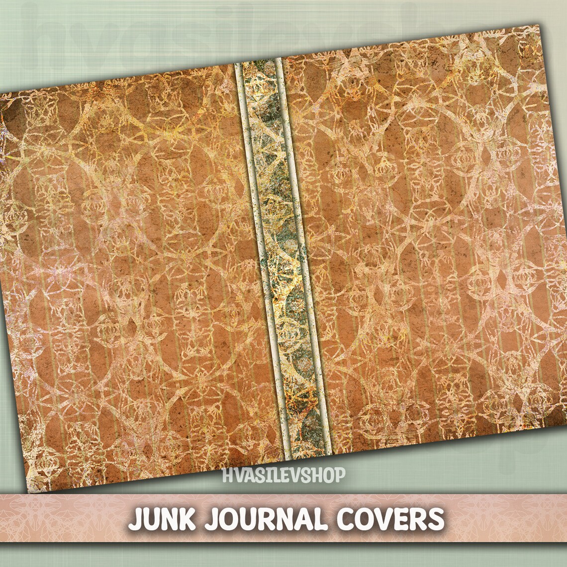Printable Antique Book Covers A4 Size, Junk Journal Covers, Digital ...