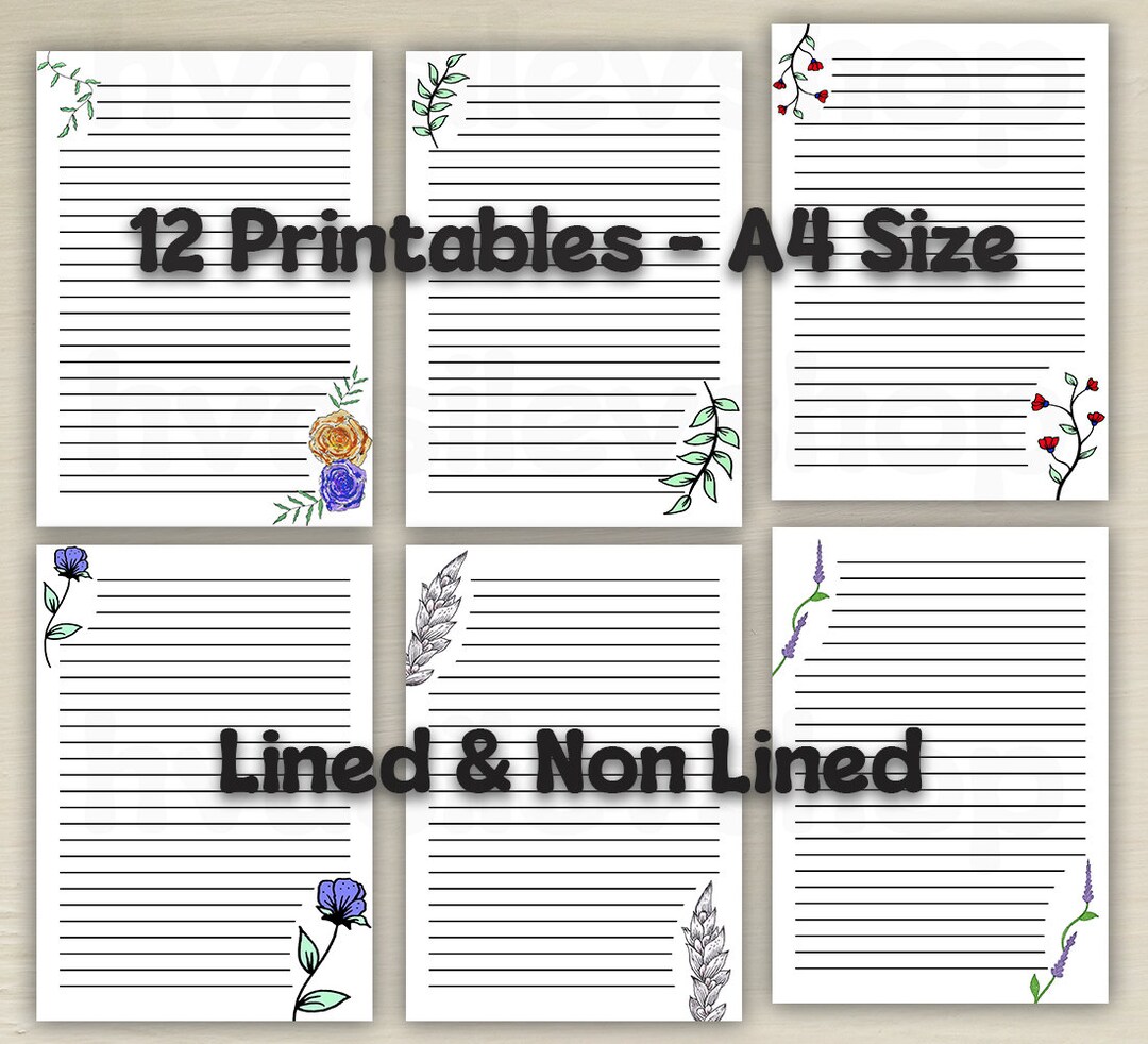 Printable Writing Paper, Flowers, Botanical, Letter Writing, Writing ...