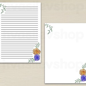 Printable Writing Paper, Flowers, Botanical, Letter Writing, Writing ...