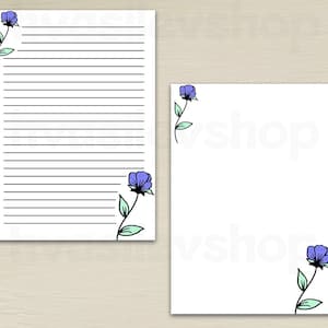 Printable Writing Paper, Flowers, Botanical, Letter Writing, Writing ...
