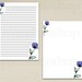 Printable Writing Paper, Flowers, Botanical, Letter Writing, Writing ...