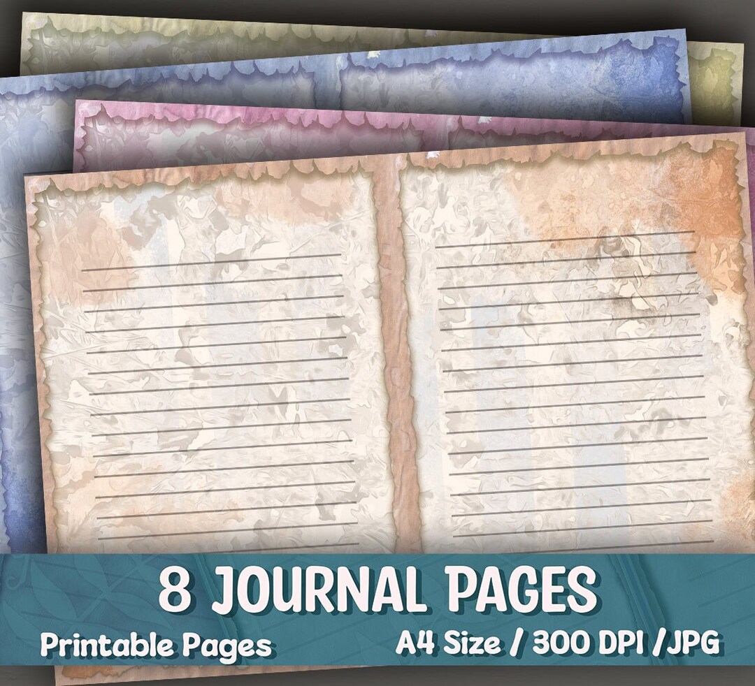 Printable Journal Ephemera, Journal Kit, Junk Journal Pages, Paper ...