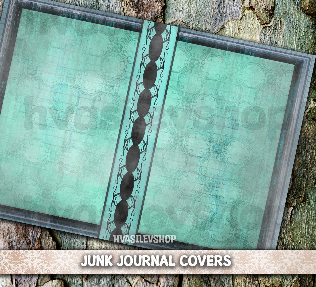 Digital Junk Journal Covers, Colored Covers, Journal Covers, Journal ...