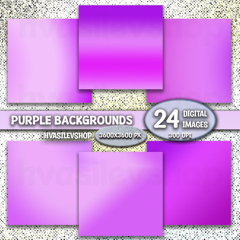 Purple Gradient Digital Paper, Purple Shades Backdrop, Printable Paper ...