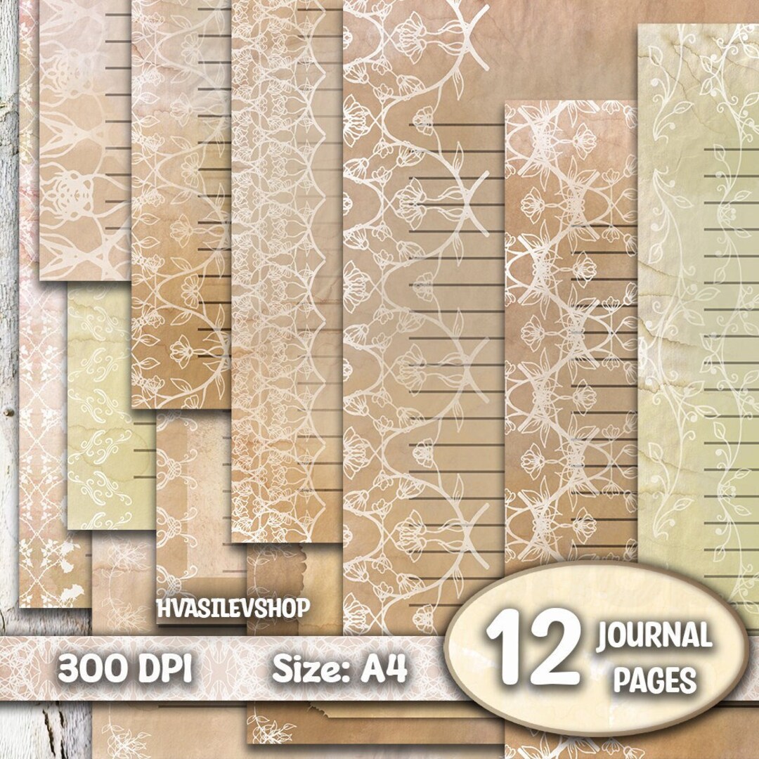 Ornate Junk Journal Pages Junk Journal Kit Printable - Etsy