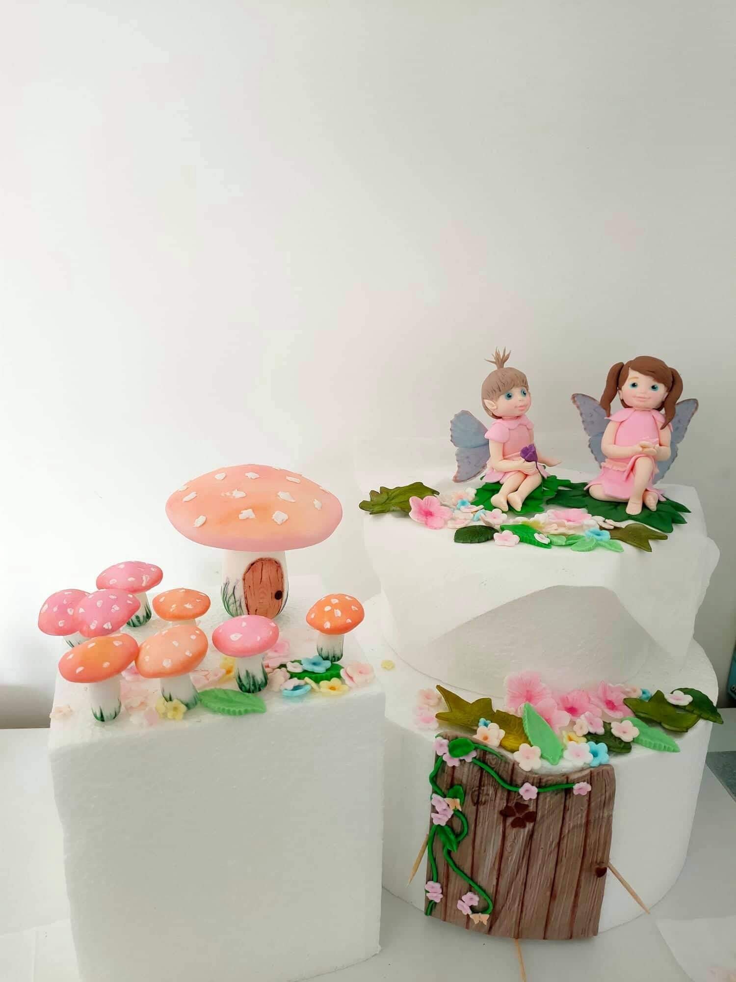 DELIVERY Worldwide 3D Edible Fairy Garden Themed Cake Topper | Etsy