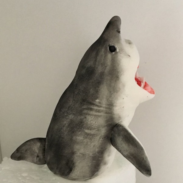 Shark Fondant Cake Topper - Etsy
