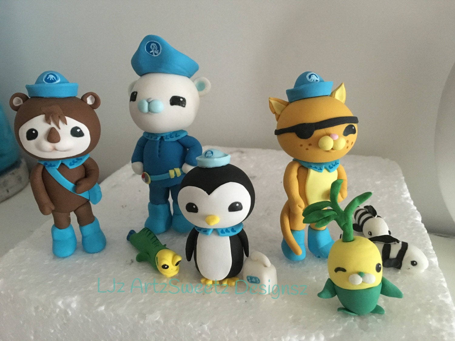 Worldwide Shipping 3D Octonauts Gumpaste Characters Cake - Etsy
