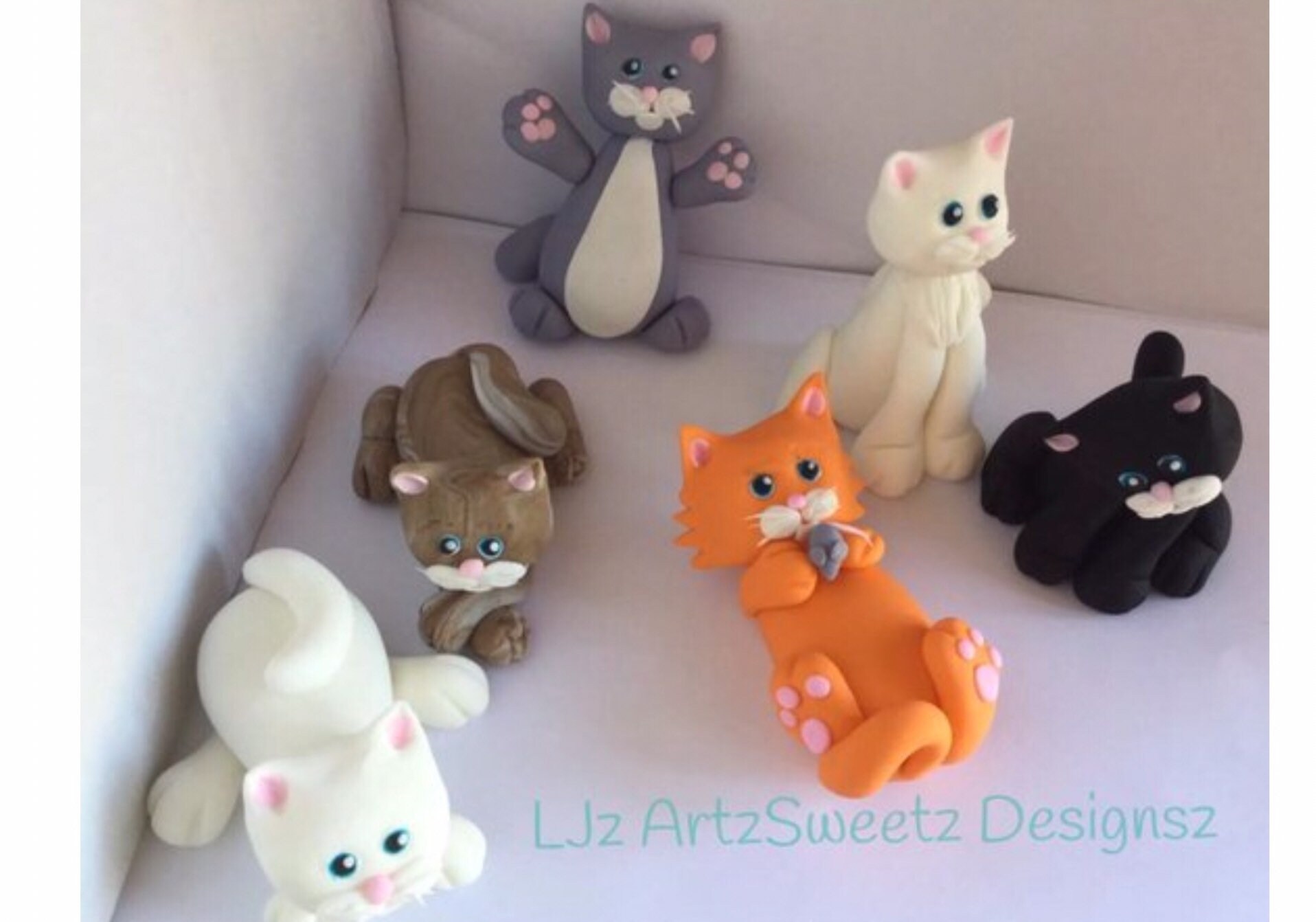 WORLDWIDE Delivery Cute Cats Kitten Cartoon Likeness Fondant - Etsy