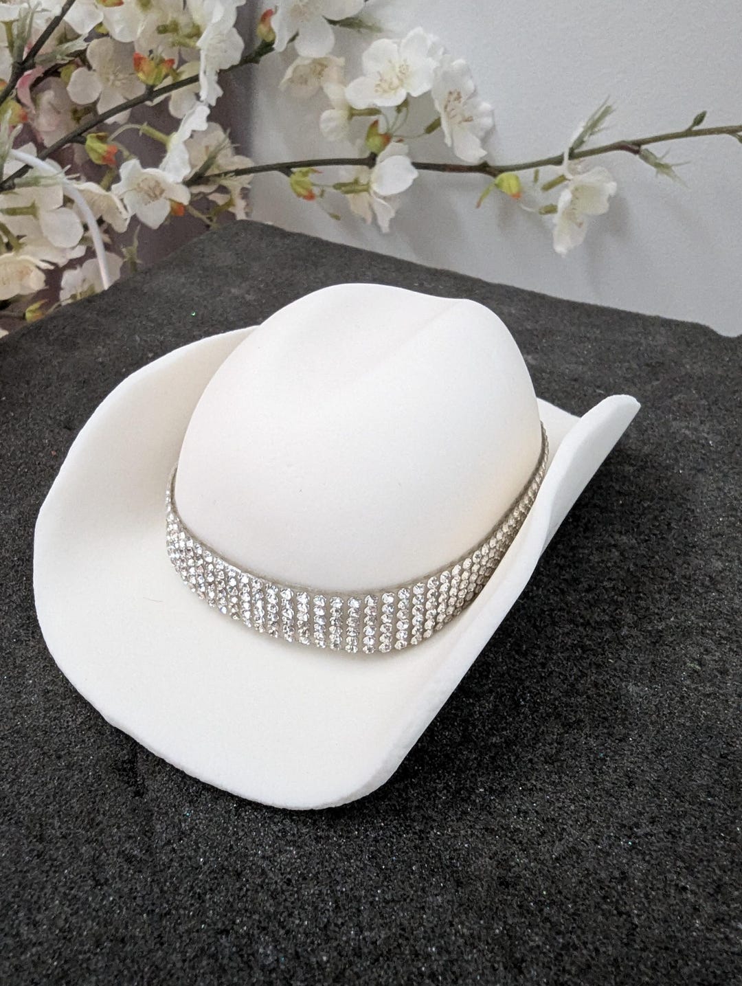 Large Cowgirl Cowboy Hat Stetson Boots Buckle Fondant Gumpaste Cake ...