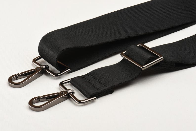 Black Adjustable Crossbody Bag Strap - Etsy