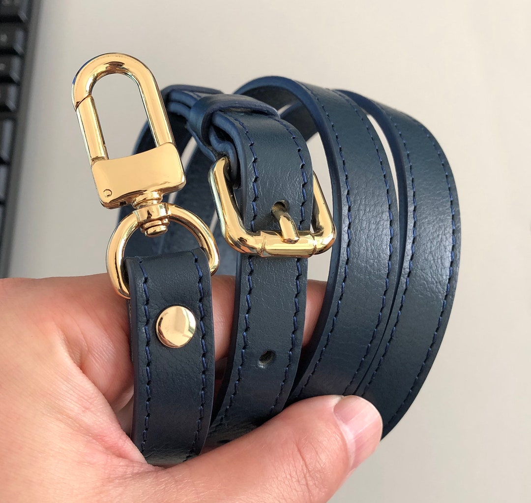 Blue Faux Leather Purse Strap, Adjustable Shoulder Bag Strap 15MM Width ...