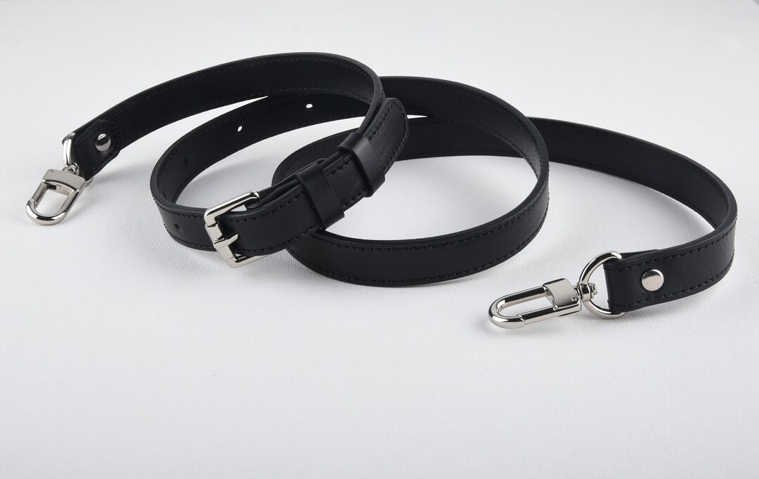 Black Faux Leather Purse Strap, Adjustable Shoulder Bag Strap 19MM ...